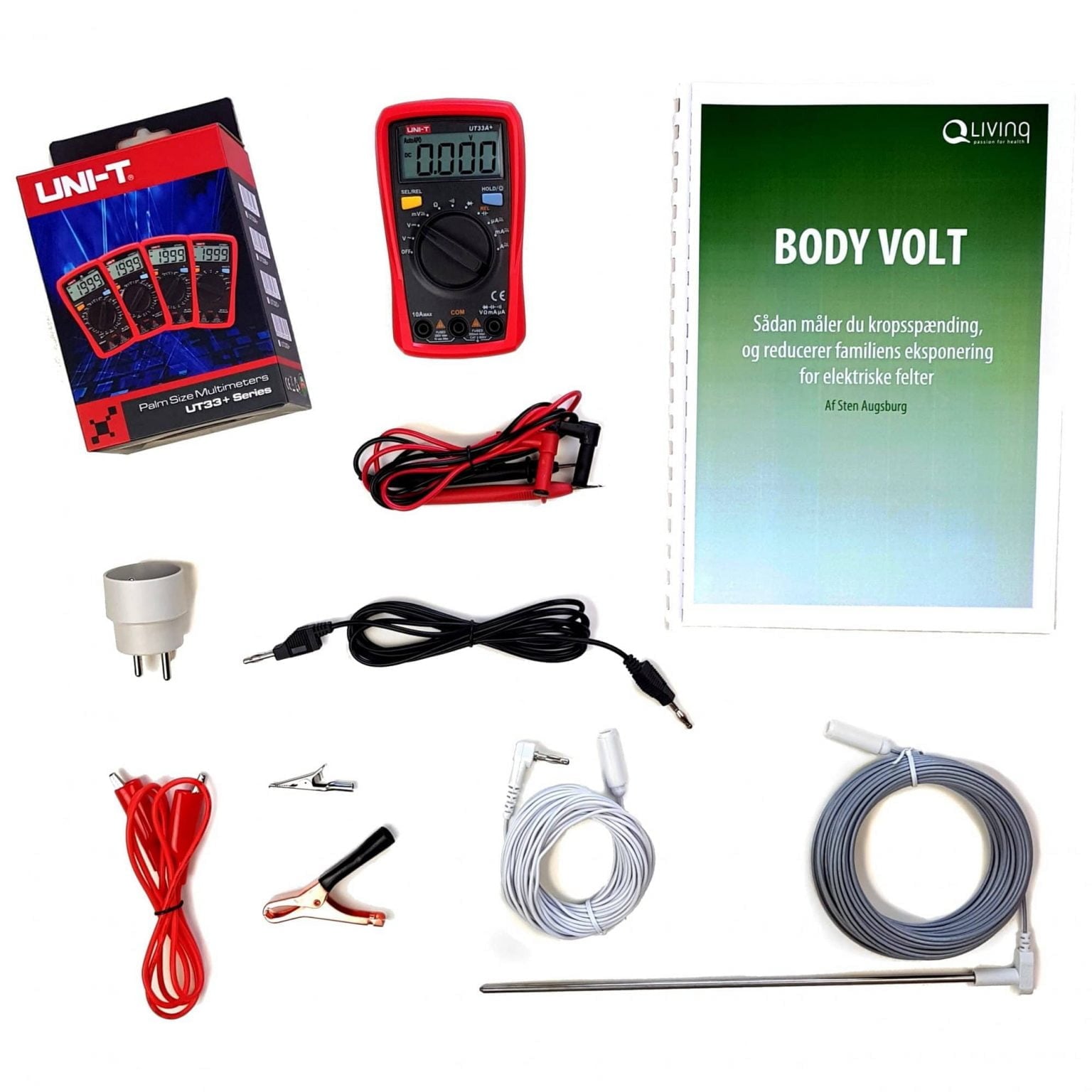Sæt til måling af kropsspænding (Body Volt Monitor) - Professional | Q ...
