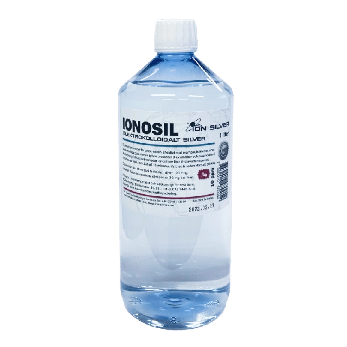 Ionosil Kolloid Sølv (sølvvand), 1 liter - HURTIG LEVERING - Q Living Aps